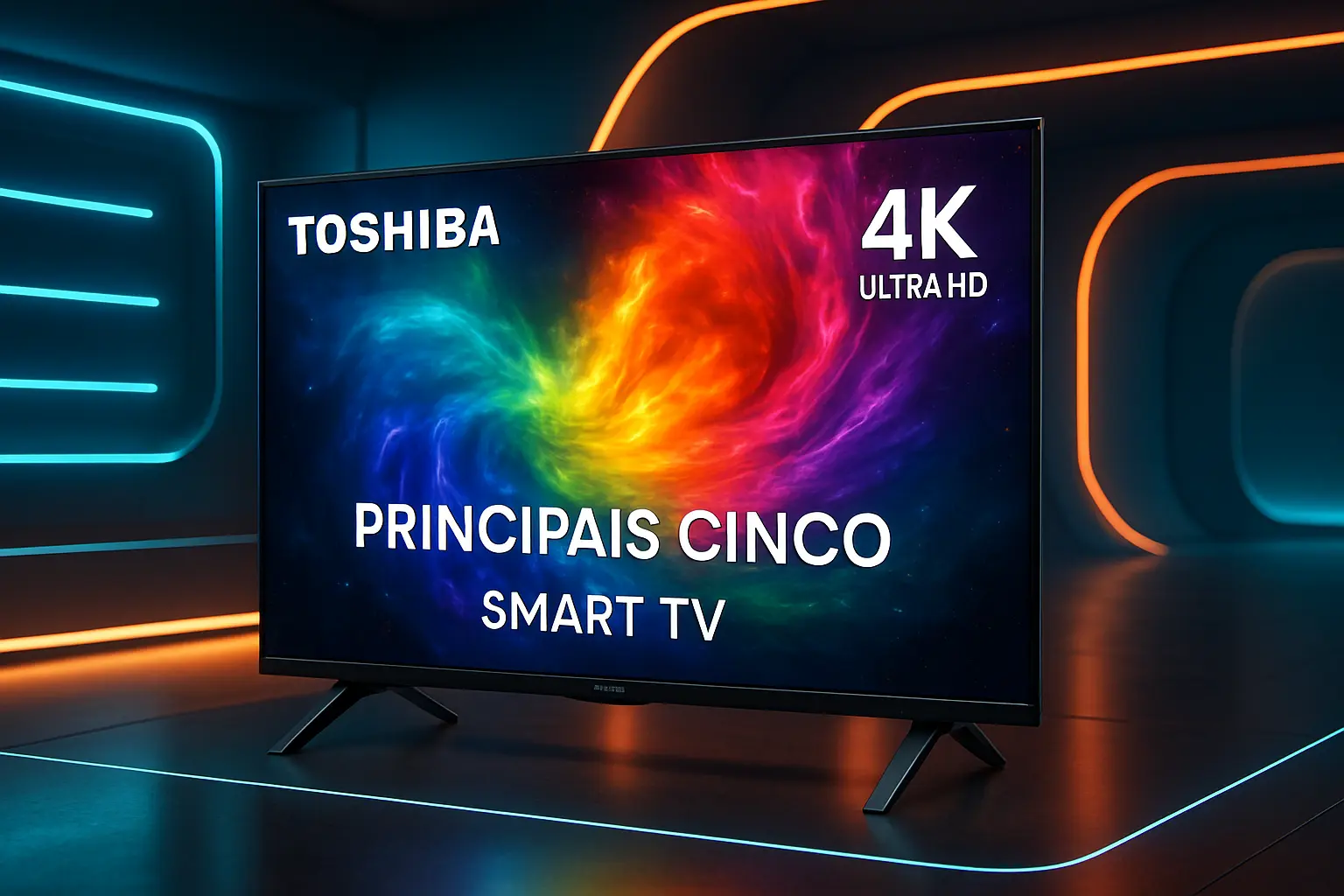 Principais Cinco smart TV Toshiba 43