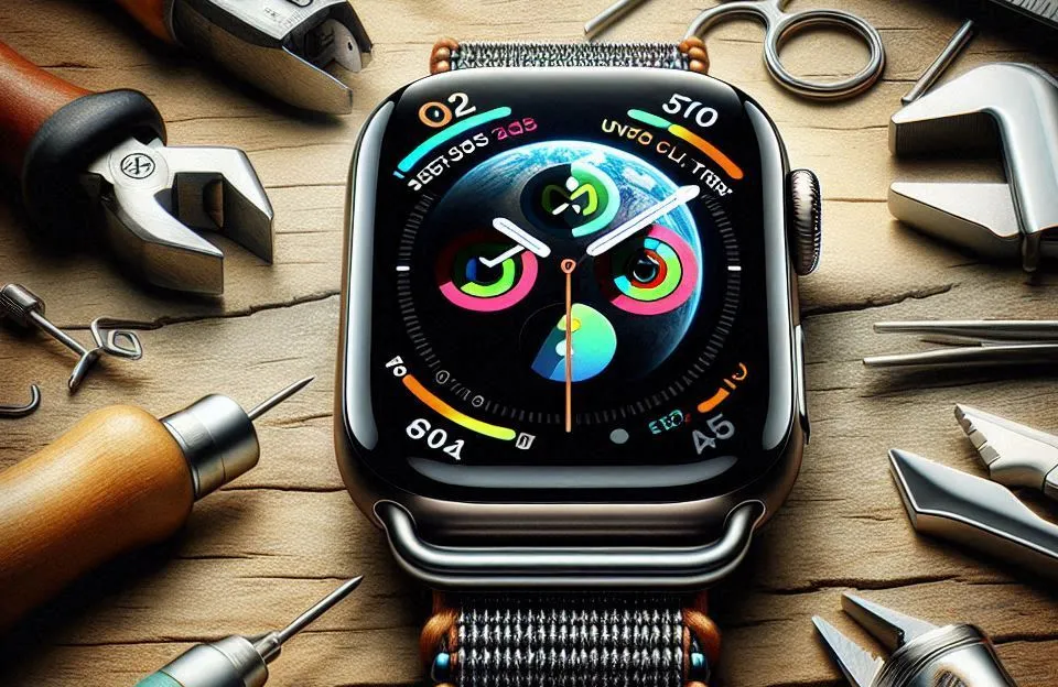 Apple Watch Series 7 GPS + Cellular 45mm Aço Inox