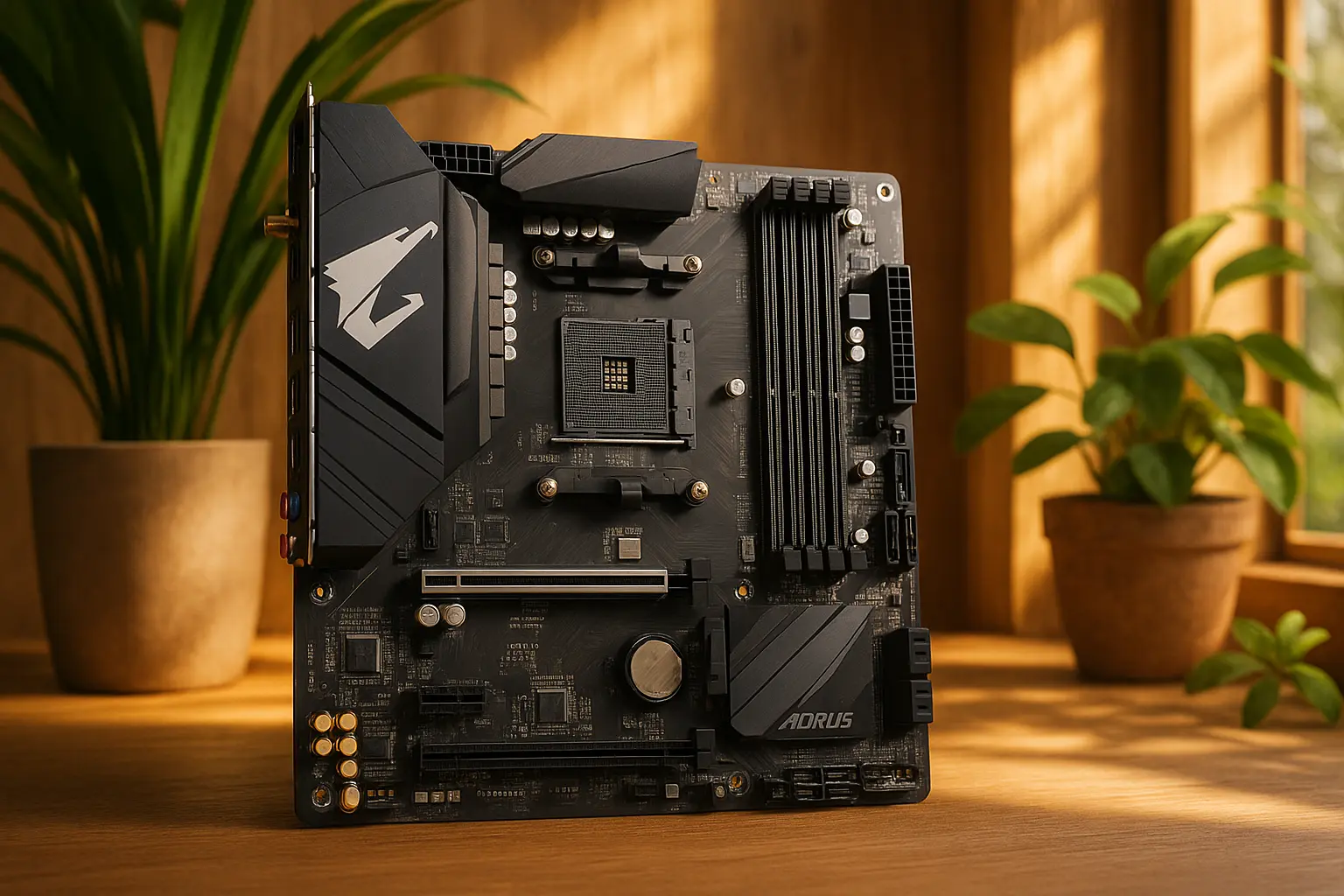 Gigabyte B550M Aorus Elite AX: Wi-Fi, Bluetooth e Performance de Sobra